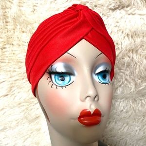 House Of Adornments | Accessories | Cherry Red Vintage Style Turban ...